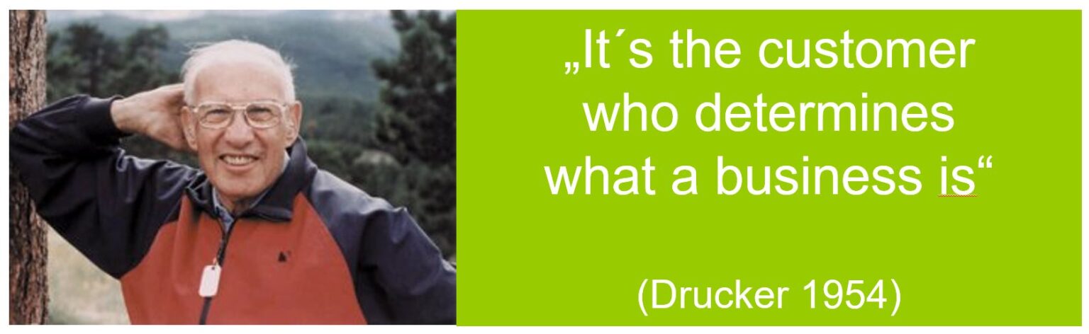 In Abwandlung des Zitats von Peter Drucker: “Today it´s the company who ...