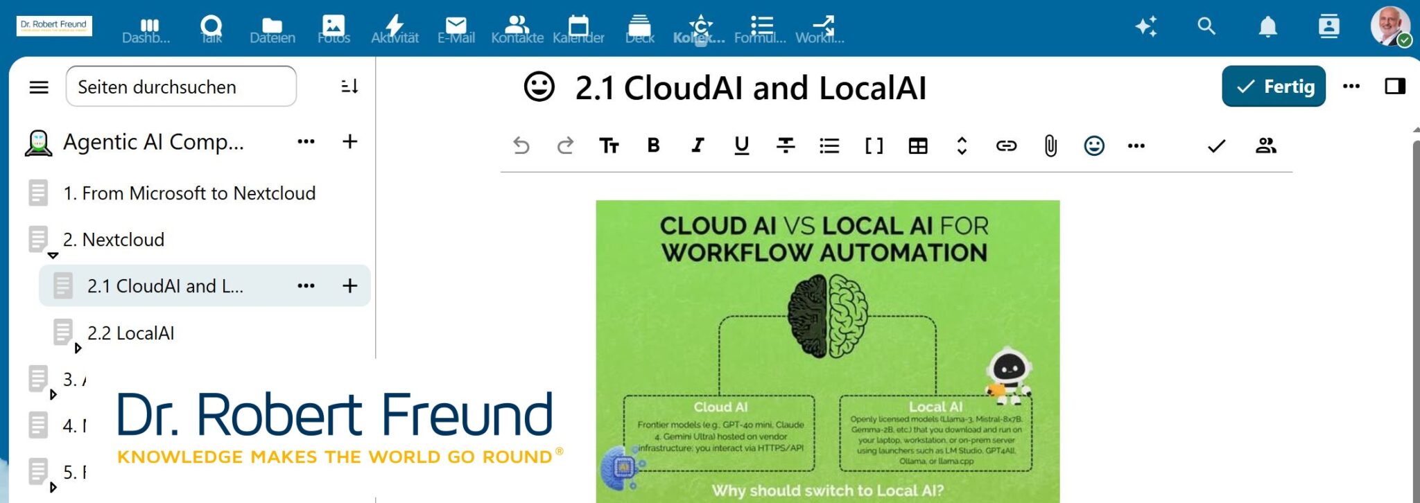 Nextcloud Collective App: Ein Wiki für die kollaborative Zusammenarbeit ...